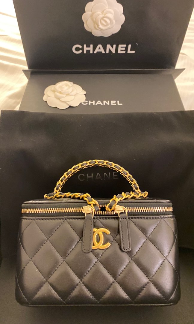 Chanel 22k Vanity with chain brand new , Luxury, Bags & Wallets on ...