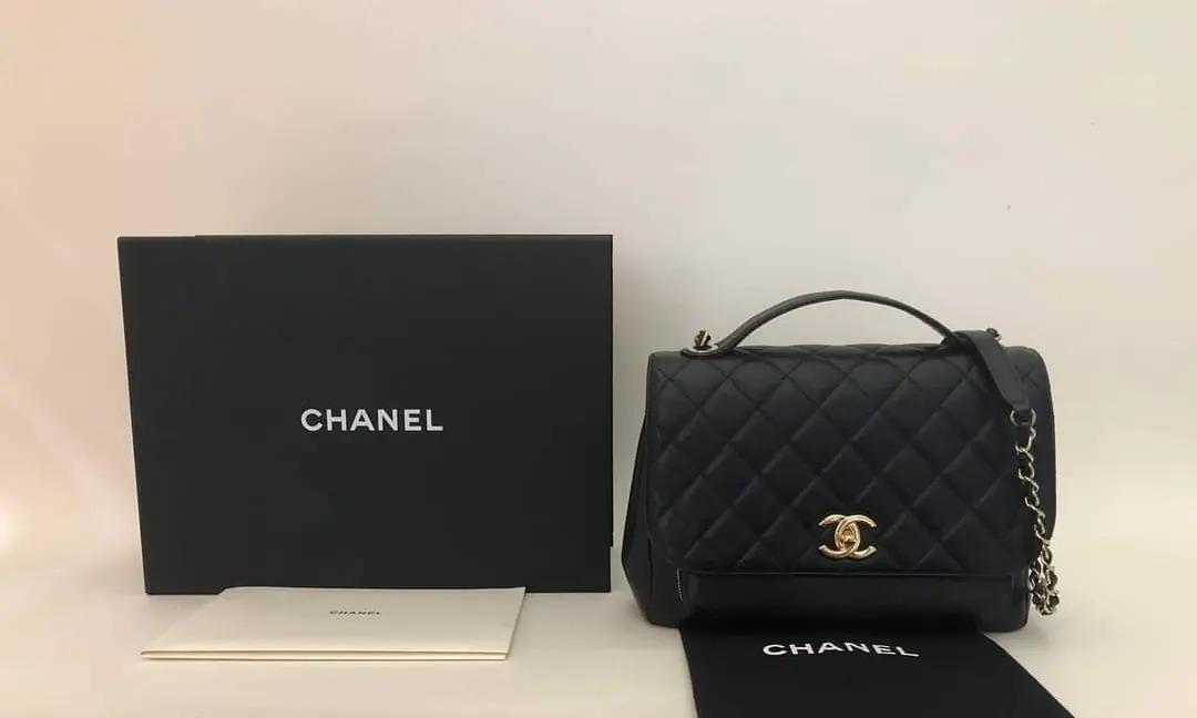 Chanel Business affinity black, Luxury, Bags & Wallets on Carousell