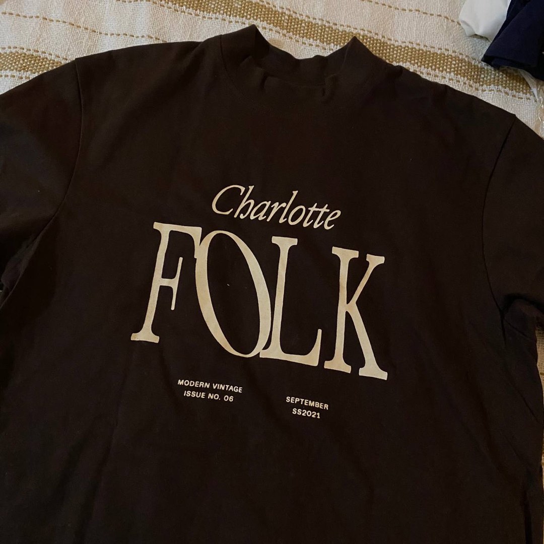 Charlotte Folk Tee, Women's Fashion, Tops, Shirts on Carousell