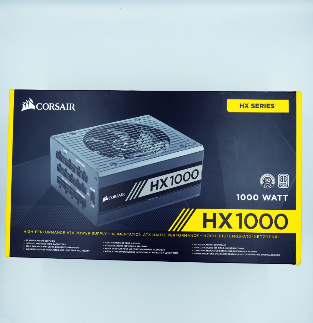 CORSAIR HX Series HX1000 80 PLUS Platinum Fully Modular ATX Power ...