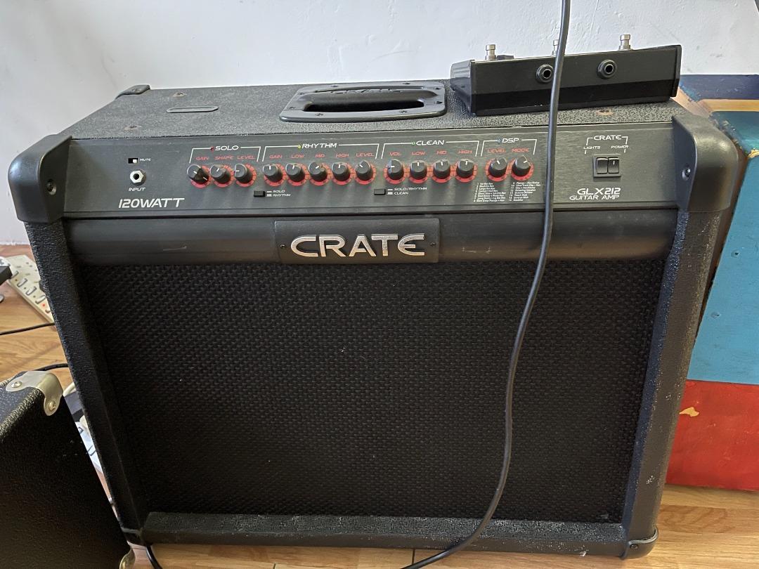 Crate GLX212 Guitar Amplifier 120W (with Channel Switch Pedal), Hobbies ...