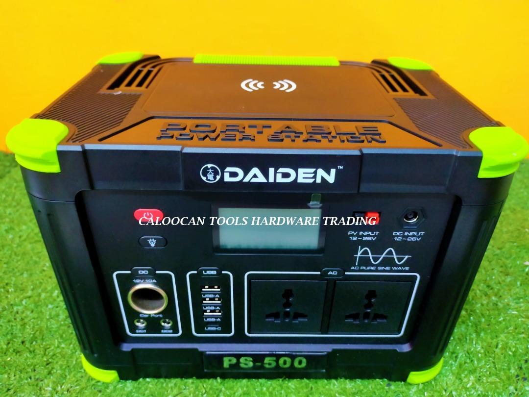 DAIDEN Japan 1000W Portable Powerstation Inverter Generator (PS-500 ...