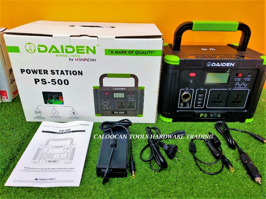 DAIDEN Japan 1000W Portable Powerstation Inverter Generator (PS-500 ...