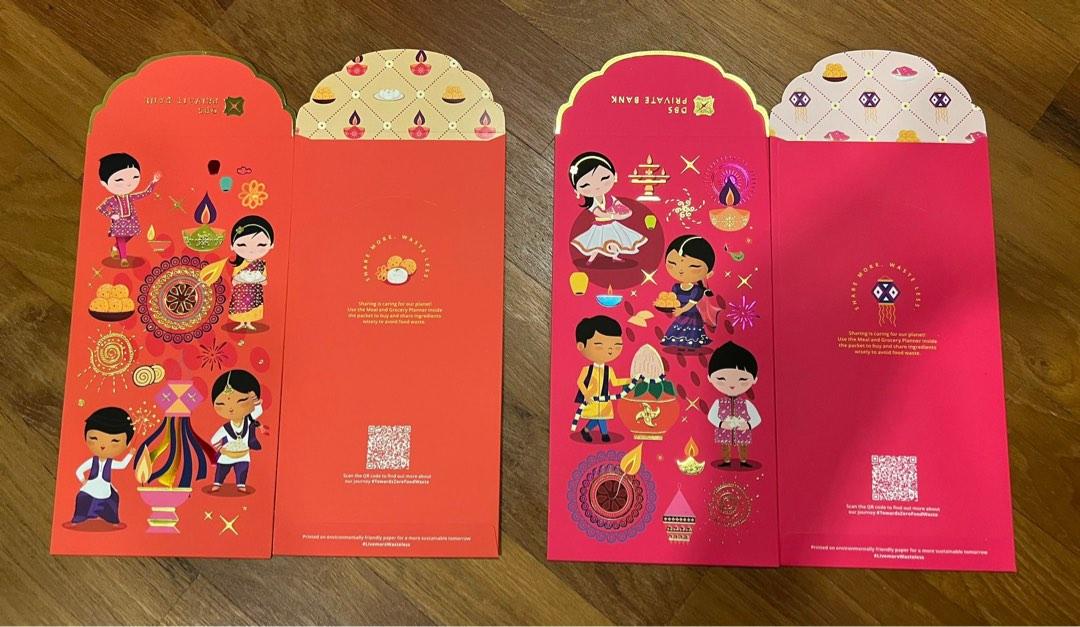 DBS Private Bank Happy Deepavali Red Packets 2022, Hobbies & Toys ...