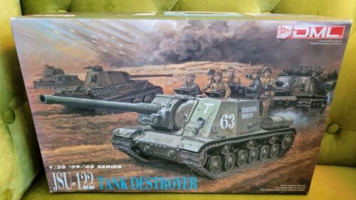 Dragon DML JSU122 Tank Destroyer 1/35 Scale Plastic Model Kit, Hobbies ...