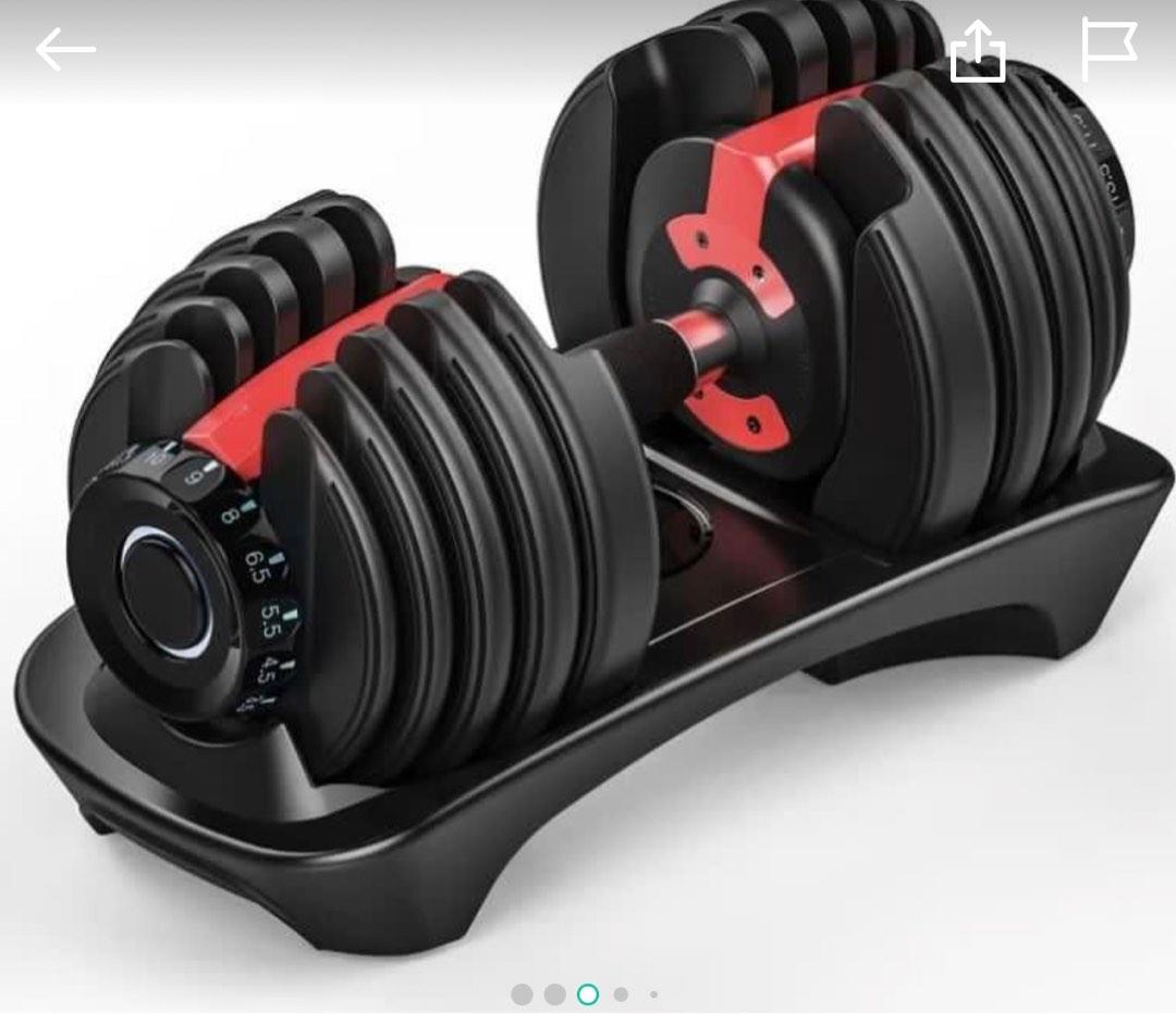 Dumbbell set with additional base and handle, Sports Equipment ...