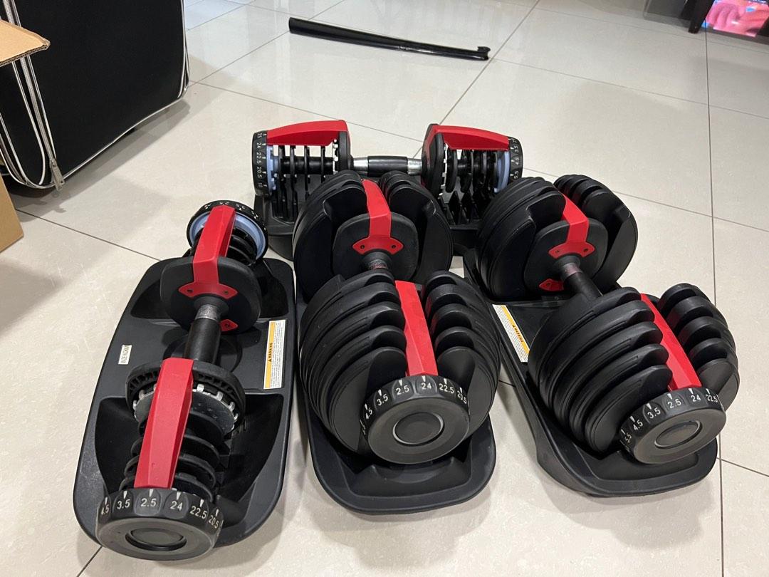 Dumbbell set with additional base and handle, Sports Equipment ...