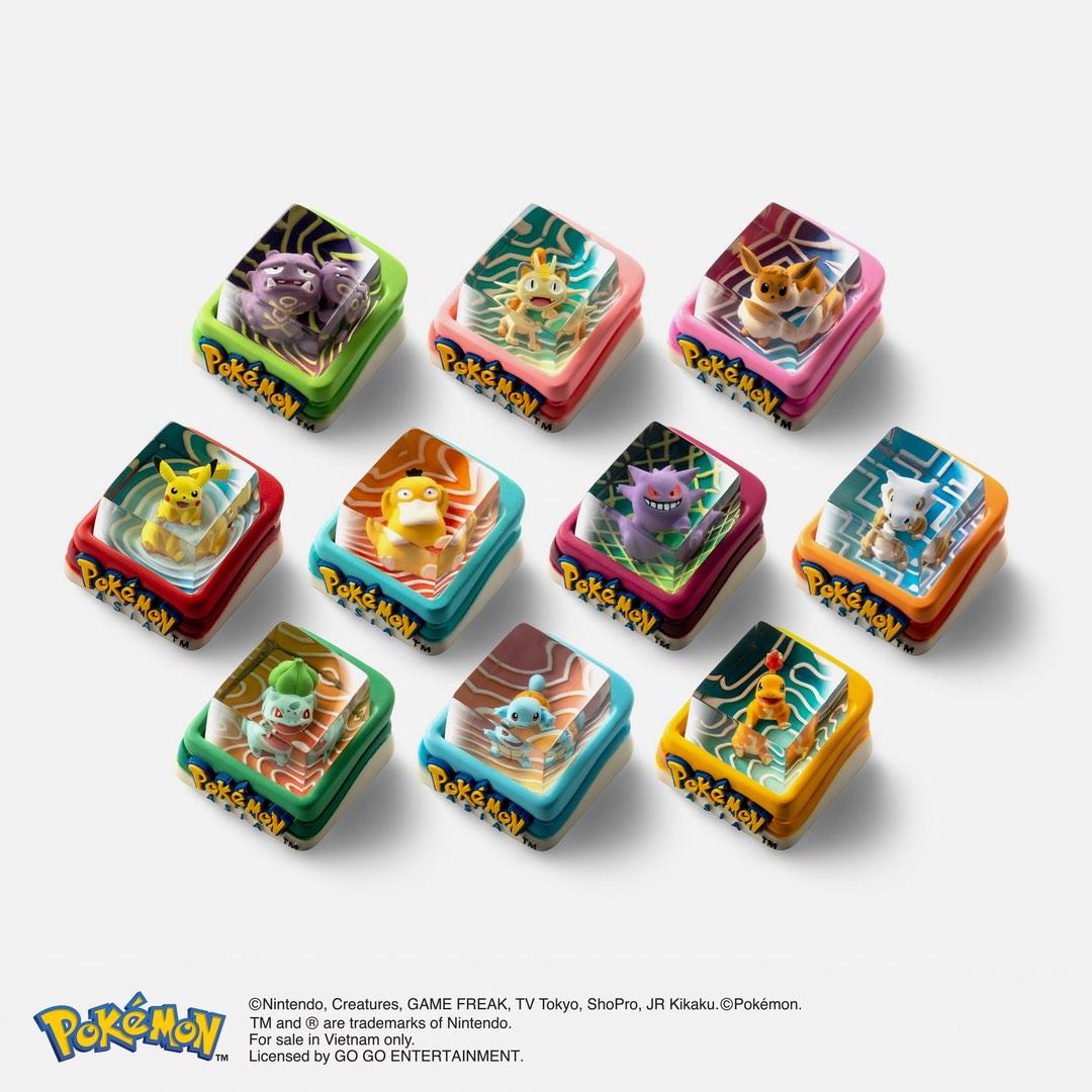 Dwarf factory Pokémon keycaps, Hobbies & Toys, Stationery & Craft ...