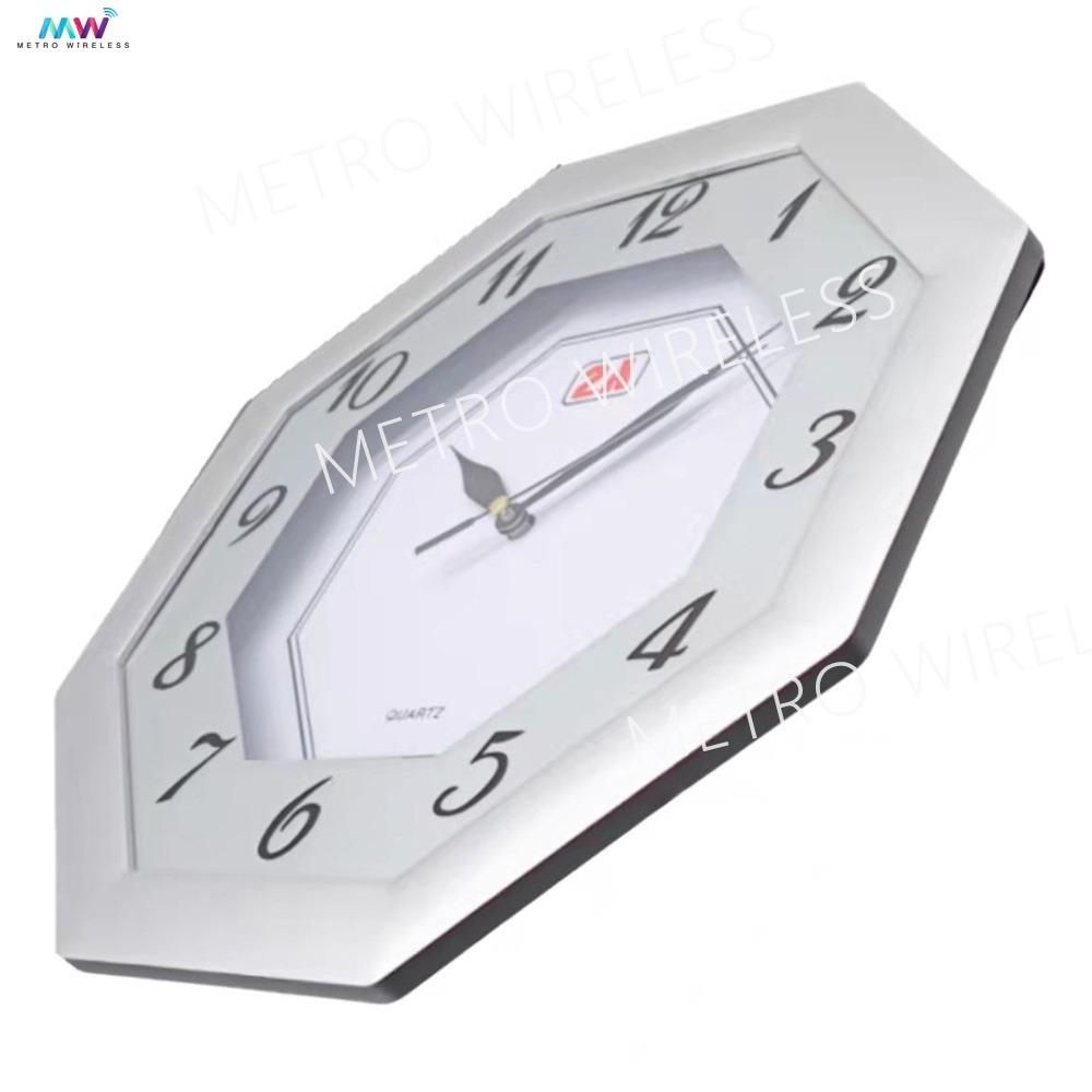Elegant Octagon Black Silver Design 2A Quartz Wall Clock AP1381, Furniture & Home Living, Home ...