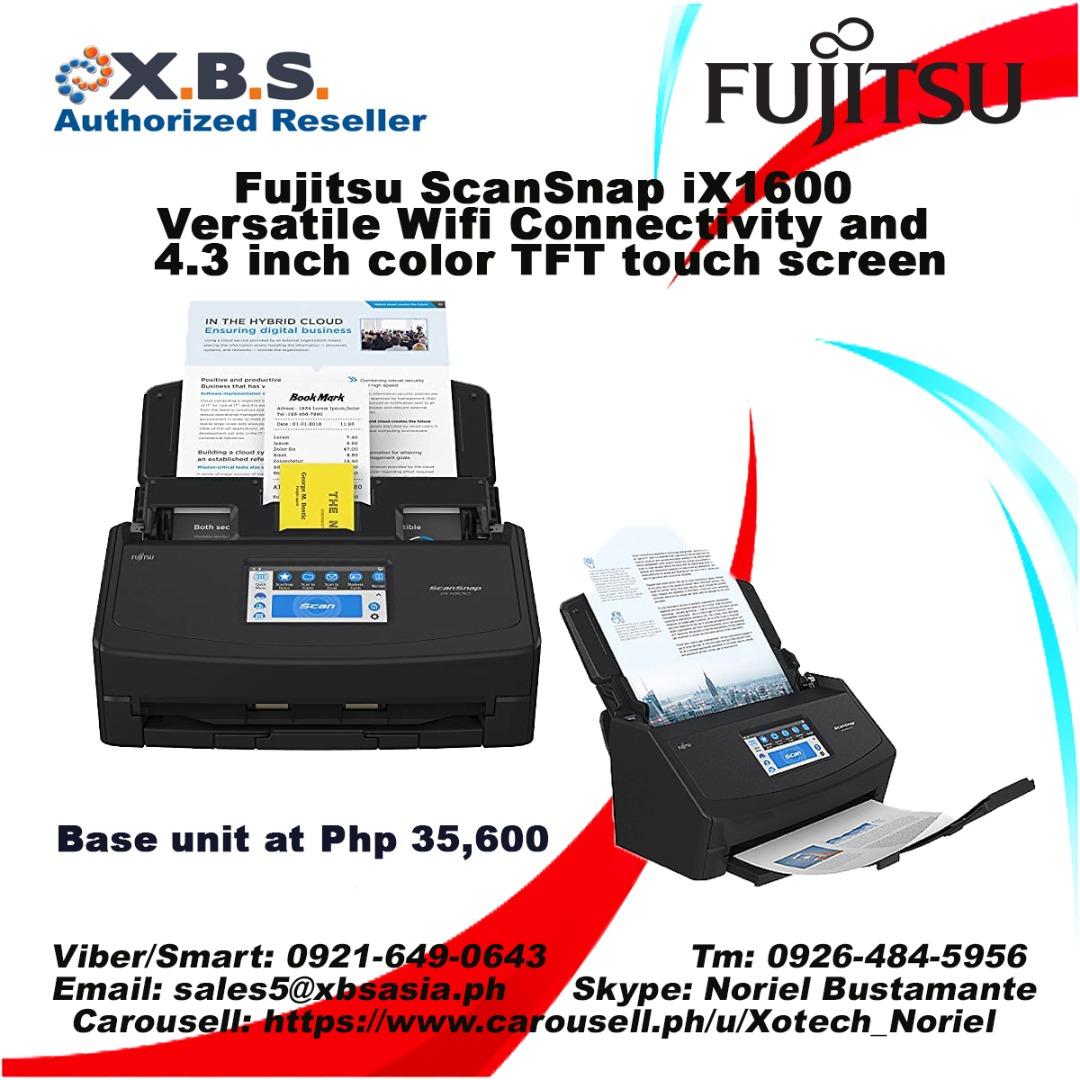 Fujitsu ScanSnap iX1600, Computers & Tech, Office & Business Technology ...