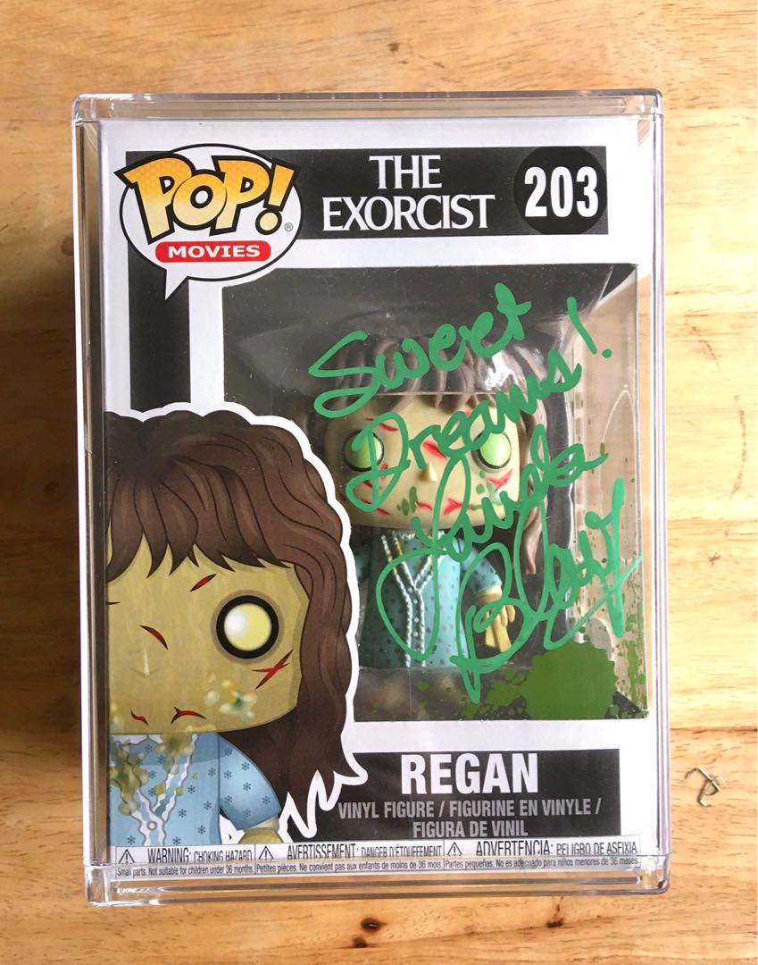 Funko Pop! 203 The Exorcist Regan Autographed by Linda Blair JSA ...