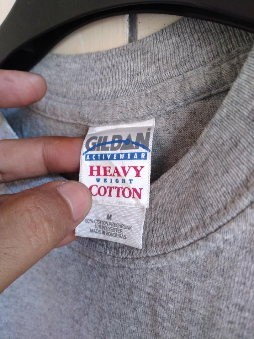 Gildan Activewear Heavyweight Cotton**Vintage, Fesyen Pria, Pakaian , Atasan di Carousell