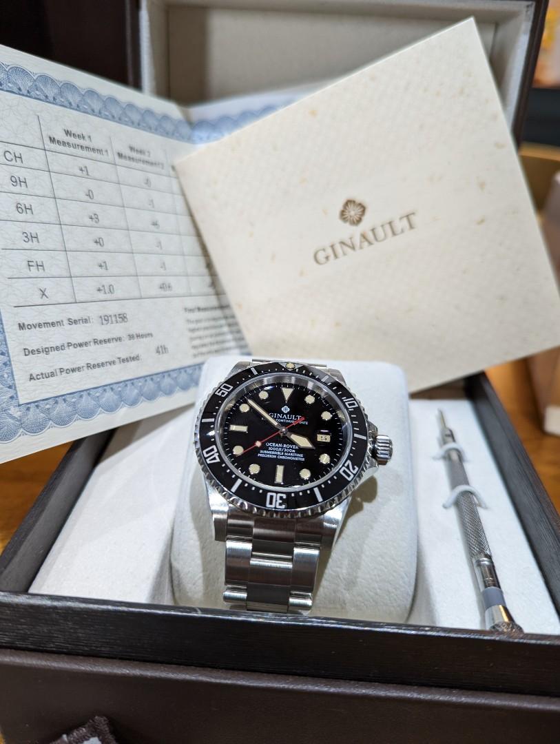 Ginault Ocean Rover 2 (Ceramic bezel/Gold Sand Lume/MilSub hands ...