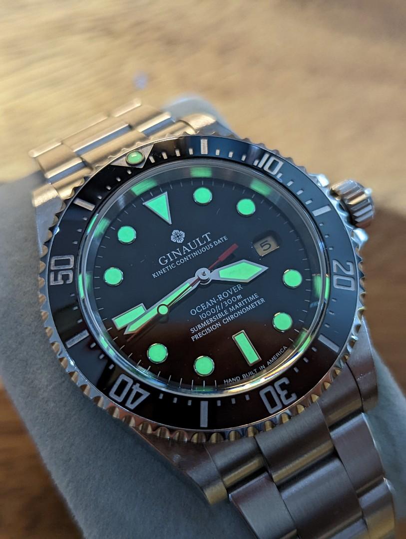 Ginault Ocean Rover 2 (Ceramic bezel/Gold Sand Lume/MilSub hands ...