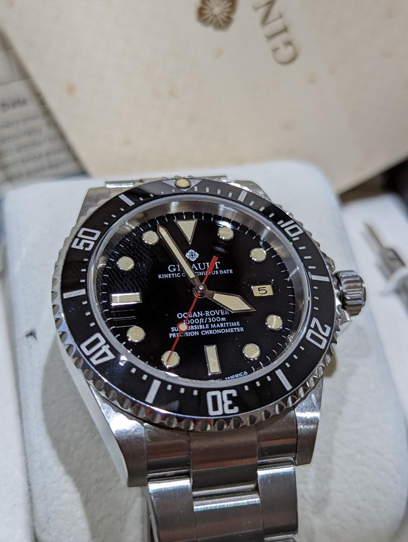 Ginault Ocean Rover 2 (Ceramic bezel/Gold Sand Lume/MilSub hands ...