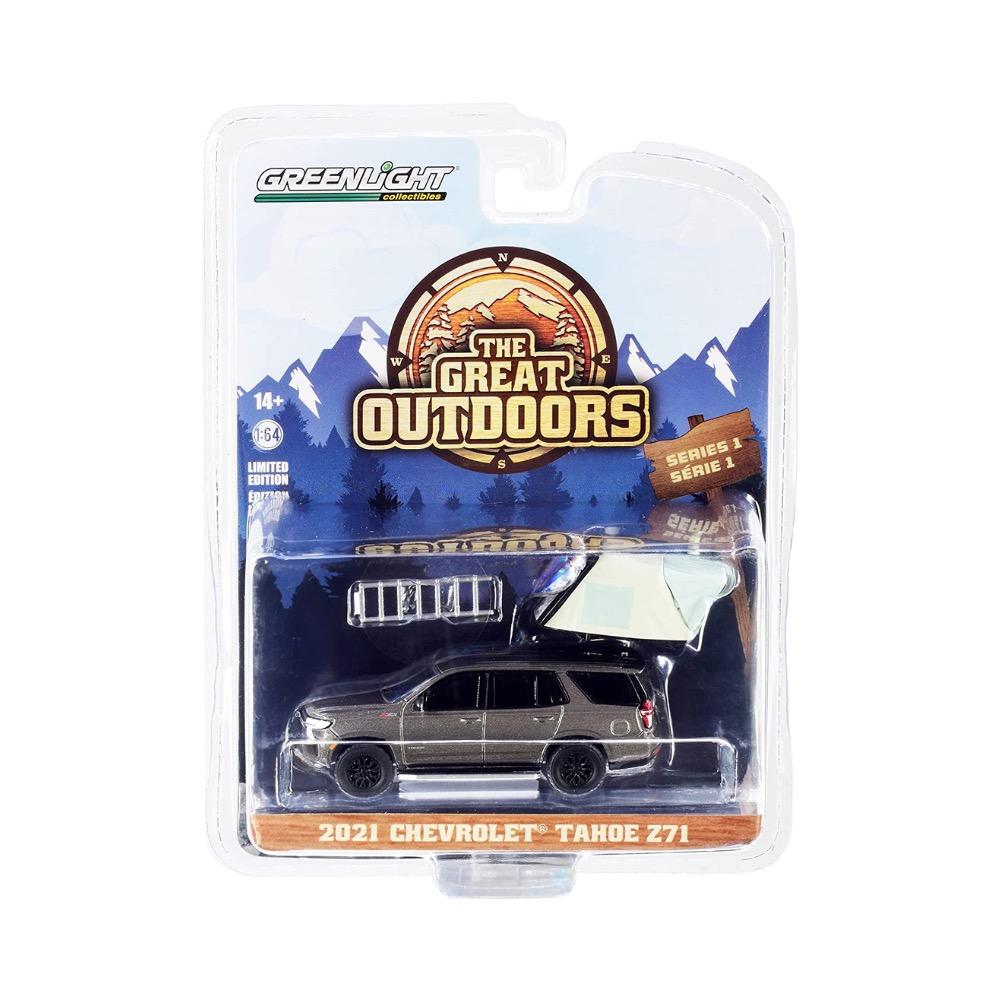Greenlight 1/64 Scale 2021 Chevy Tahoe Z71 with Modern Rooftop Tent The ...