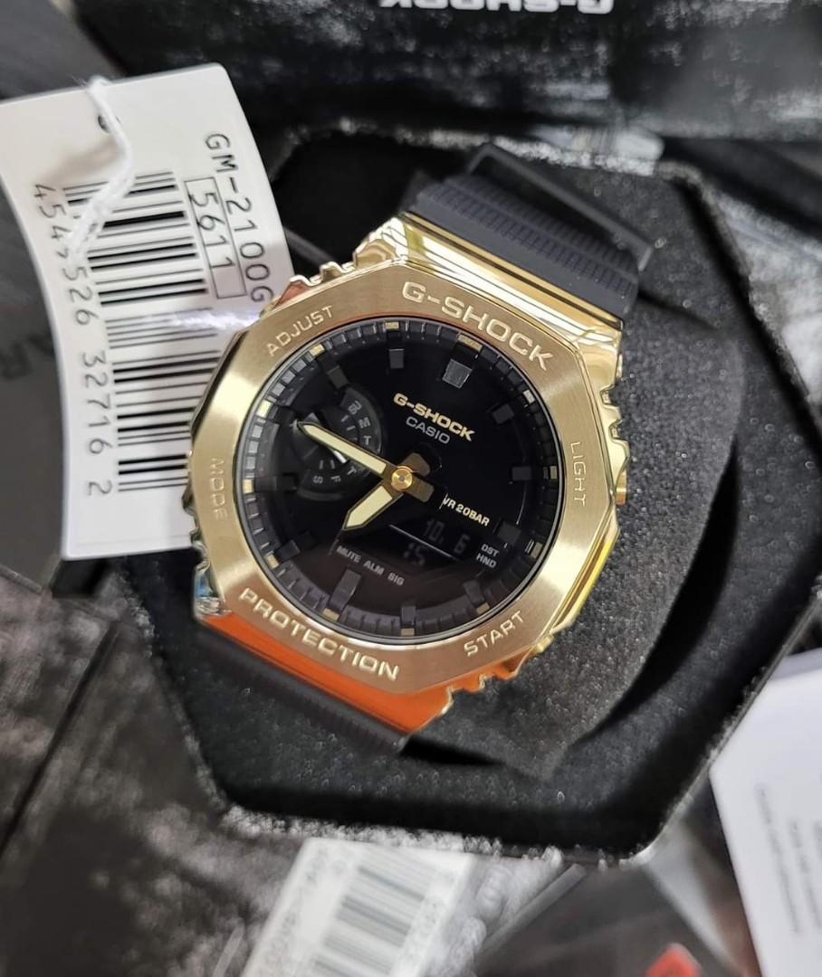 Gshock Metal Covered Casio Oak Stainless, Men's Fashion, Watches ...