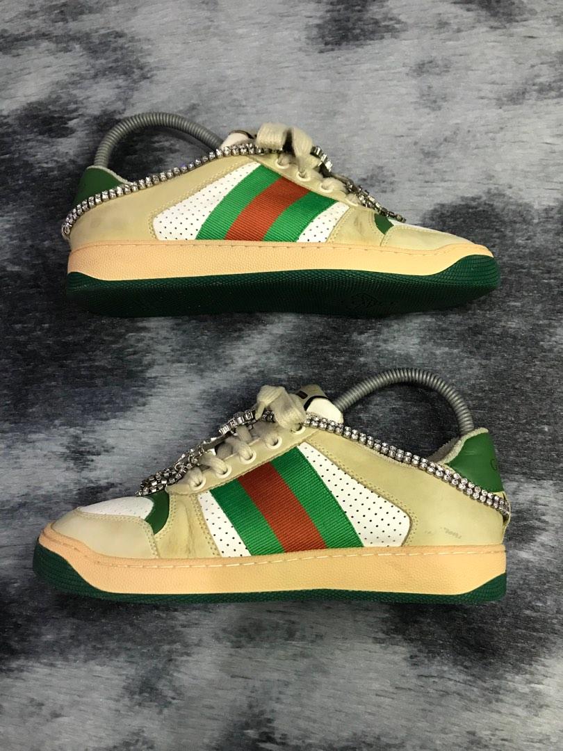 GUCCI - Screener With Crystals, Women's Fashion, Footwear, Sneakers on ...