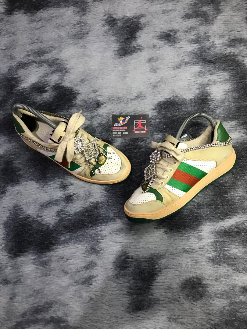GUCCI - Screener With Crystals, Women's Fashion, Footwear, Sneakers on ...