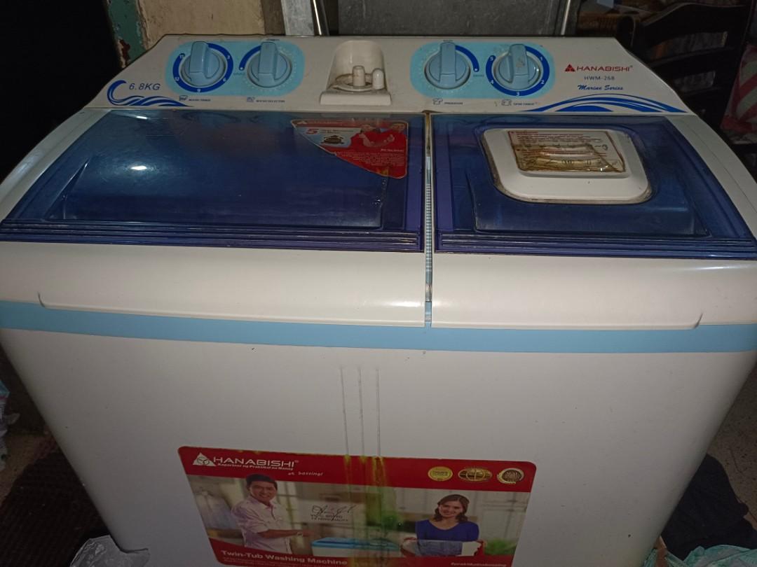 hanabishi twin tub washing machine, TV & Home Appliances, Washing ...