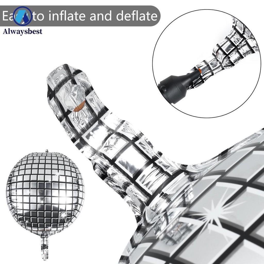 Helium Balloons Large 4D Mylar Disco Party Balloons 22 inch aluminium ... Helium Balloons Large 4D Mylar Disco Party Balloons 22 inch aluminium ...