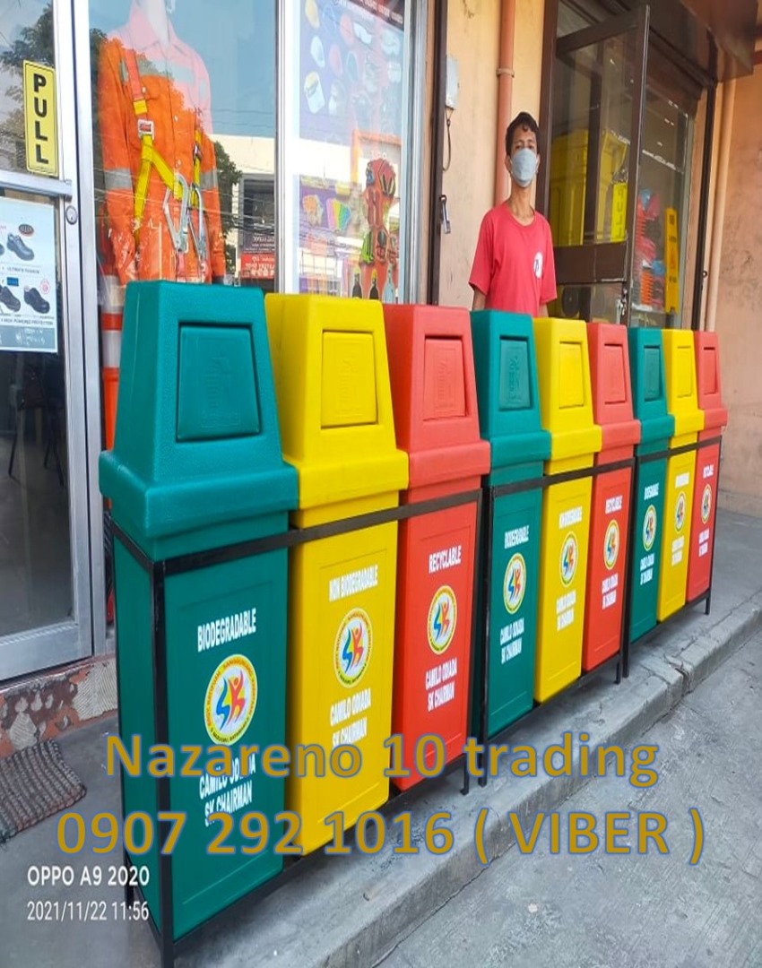 Hooded bin trash bin supplier 679, Furniture & Home Living, Cleaning ...