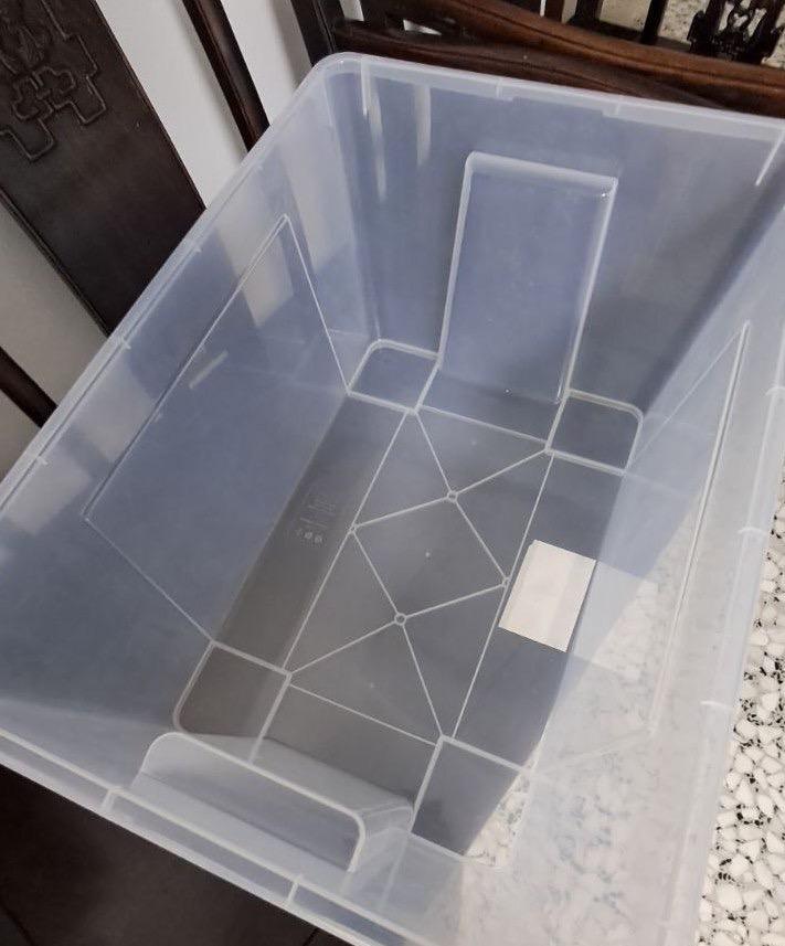 IKEA SAMLA box with lid, 45L, Furniture & Home Living, Home Improvement ...