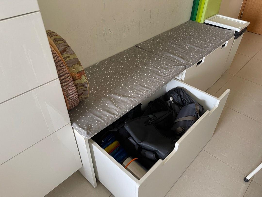 Ikea SMASTAD Bench with Storage, Furniture & Home Living, Furniture ...