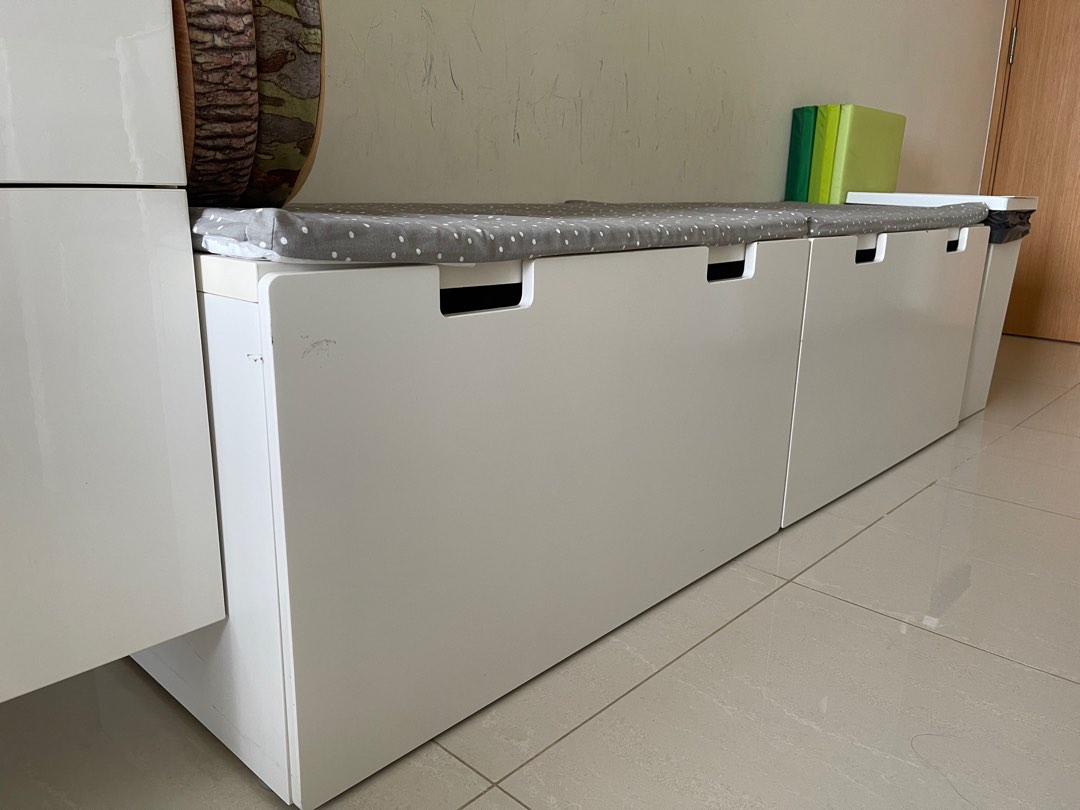 Ikea SMASTAD Bench with Storage, Furniture & Home Living, Furniture ...