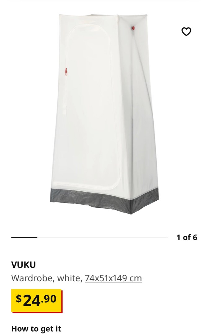 Ikea Vuku Wardrobe, Furniture & Home Living, Furniture, Shelves ...
