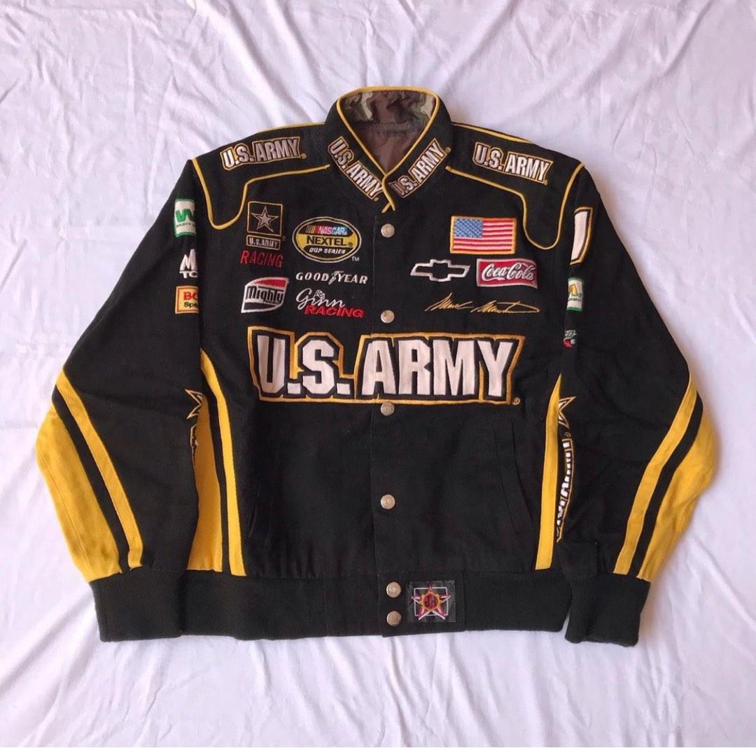 JH Design U.S. Army Reversible Nascar Racing Jacket, Women's Fashion ...