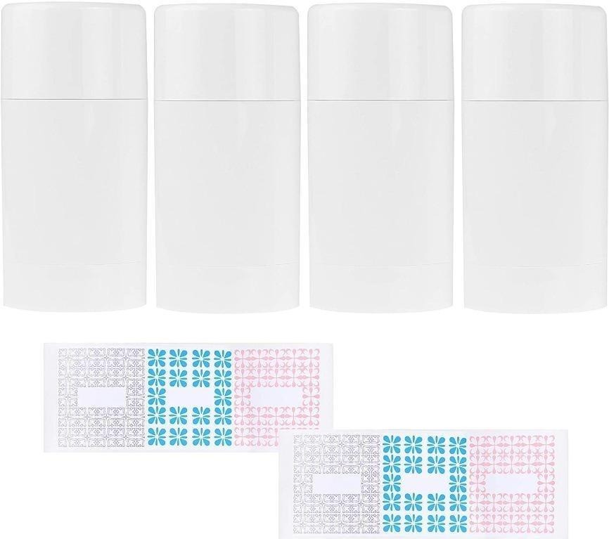 Kare & Kind - Empty Deodorant Containers with Lids (4 Pack) - 75 ml ...
