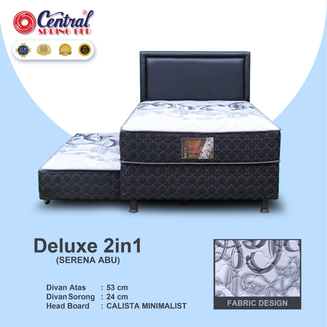 Kasur Anak 2in1 DELUXE CENTRAL SPRINGBED 2 IN 1 KASUR SORONG KASUR 2 IN ...