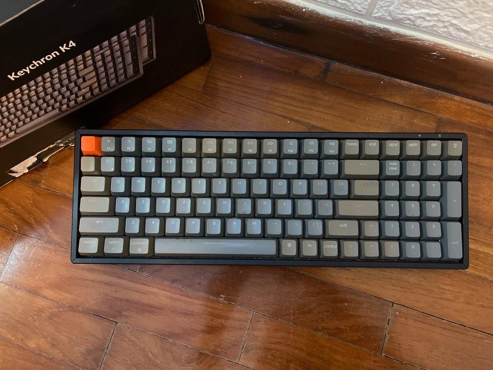 Keychron K4 wireless multi-device keyboard hotswappable, brown switch ...