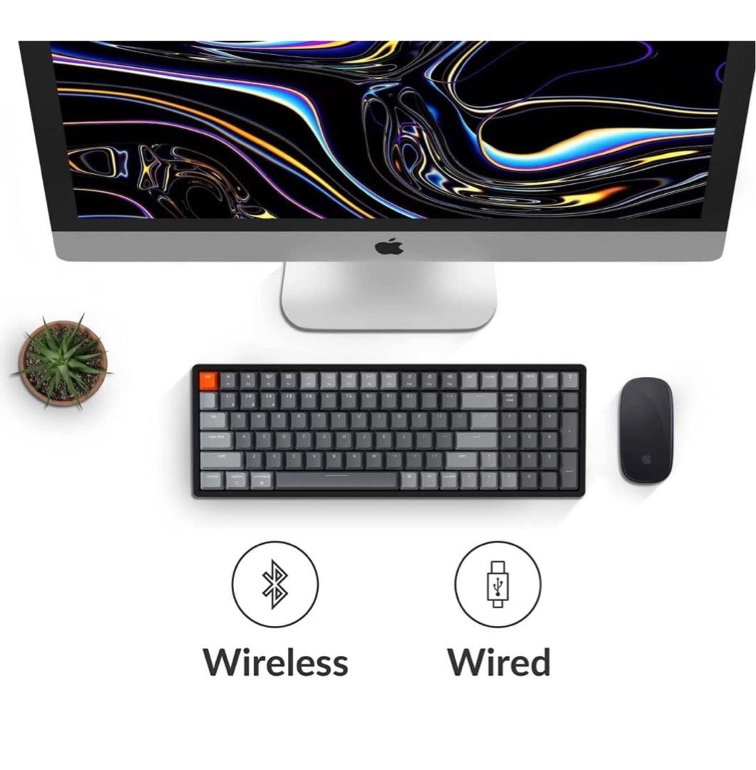 Keychron K4 wireless multi-device keyboard hotswappable, brown switch ...