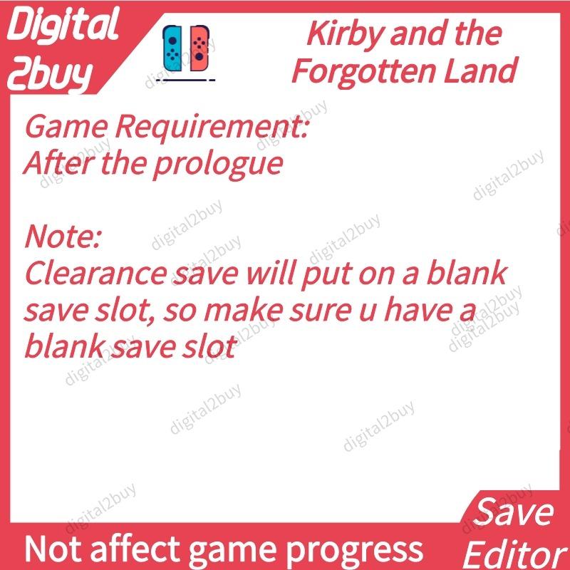 Kirby and the Forgotten Land Save Editor KATFL Save Modding, Video ...