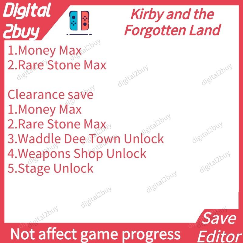 Kirby and the Forgotten Land Save Editor KATFL Save Modding, Video ...