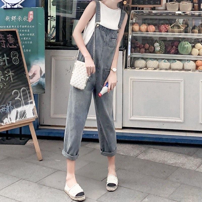 Korean Denim Overall, Women's Fashion, Dresses & Sets, Jumpsuits on ...