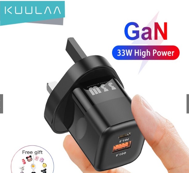 KUULAA GaN 33W 20W Fast Charger QC PD 4.0 3.0 Wall Charger 20W USB Type ...