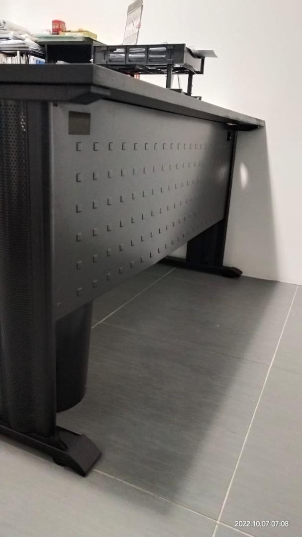 L Shaped Metal Stand Office Desk, Furniture & Home Living, Furniture ...