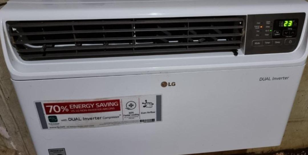 Lg aircon window type inverter, TV & Home Appliances, Air Conditioning ...