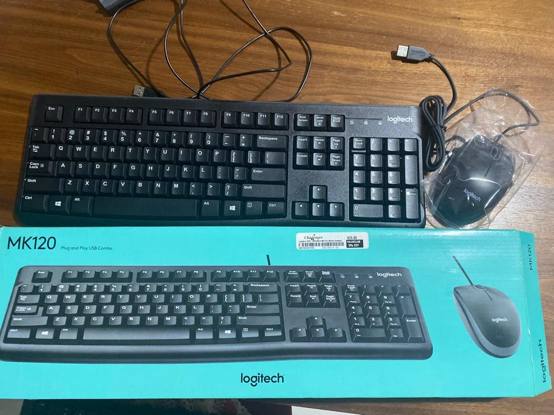 Logitech Mouse And Keyboard Set MK120 Computers Tech Parts Accessories Computer Keyboard