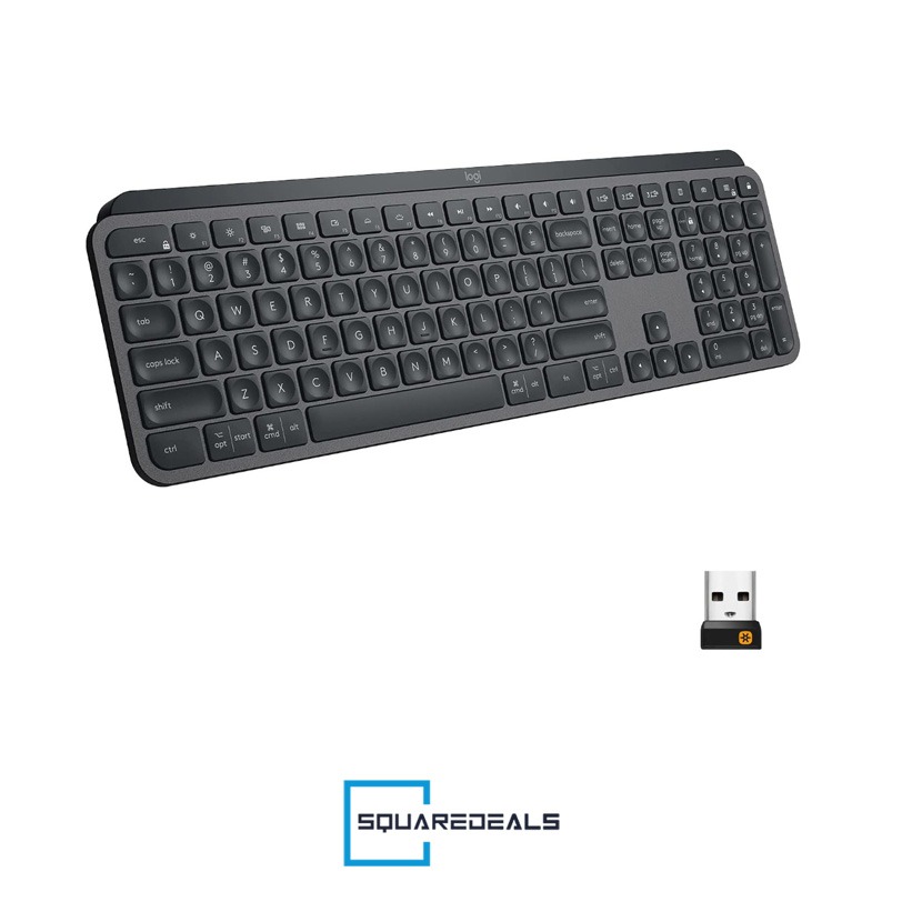 Logitech MX Keys Advanced Illuminated Wireless Keyboard Graphite for ...