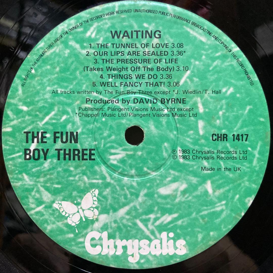 LP 黑膠唱片 Fun Boy Three Waiting (UK), 興趣及遊戲, 音樂、樂器 & 配件, 音樂與媒體 - 黑膠碟 ...