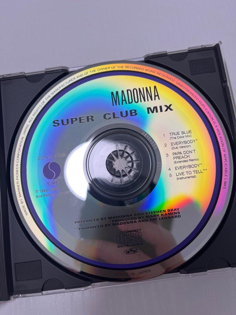 Madonna CD True Blue Super Club Mix 28XD-533 日版 罕有 有側紙, 興趣及遊戲, 音樂樂器 ...