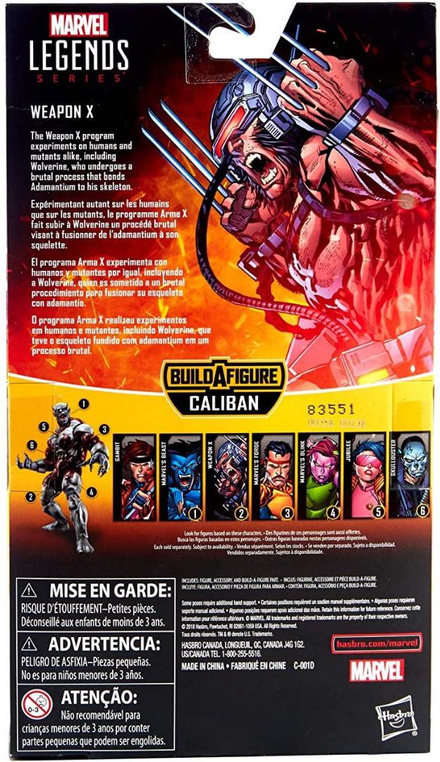 Marvel Legends X-Men Caliban BAF Wave Wolverine Weapon X, Hobbies ...
