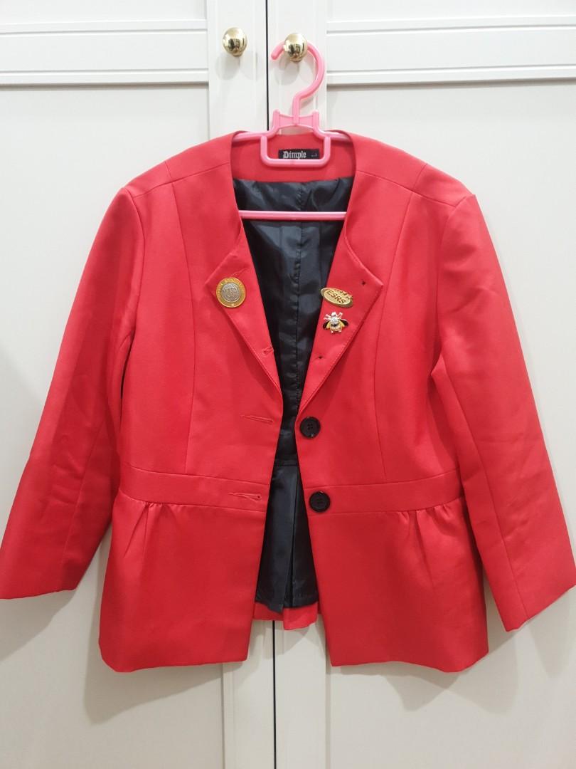 Mary Kay Red Jacket, Women's Fashion, Coats, Jackets and Outerwear on ...