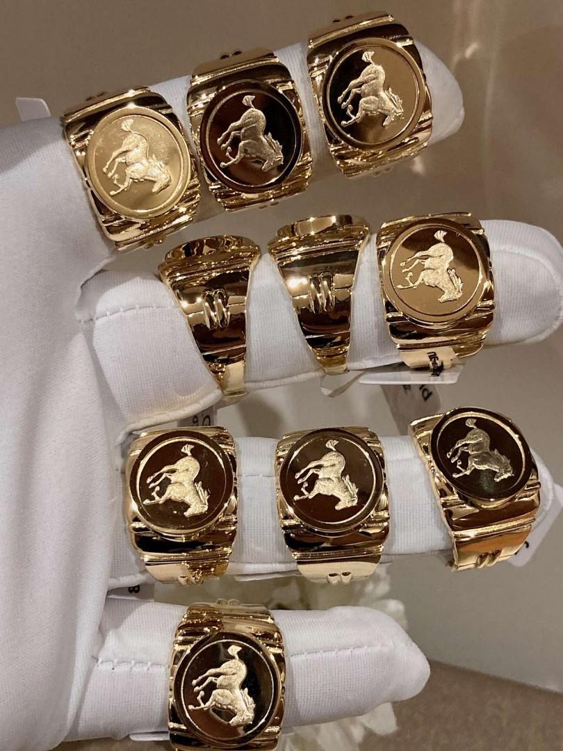 Men's Japan gold ring, Women's Fashion, Jewelry & Organizers, Rings on ...