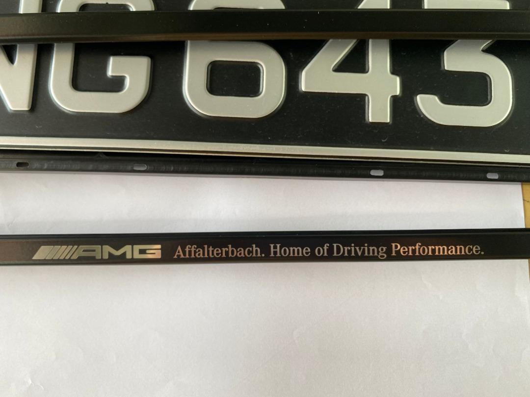Mercedes AMG Original Stainless Steel Car Plate Holders, Car ...