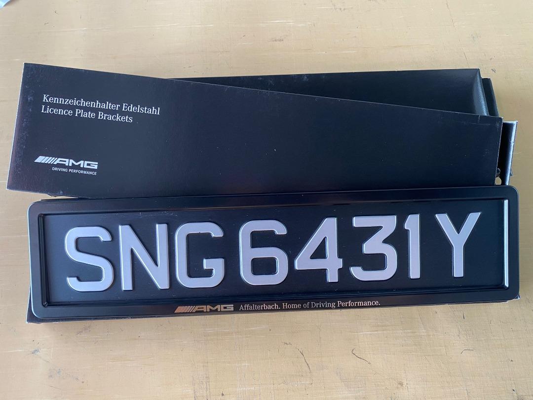 Mercedes AMG Original Stainless Steel Car Plate Holders, Car ...